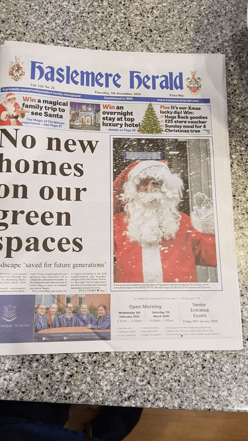 We made the Christmas News - Olivers Coffee